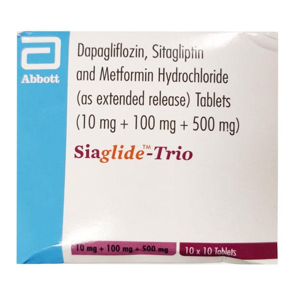 SIAGLIDE TRIO 500 Tablet 10's Price, Uses, Side effects, Substitutes ...