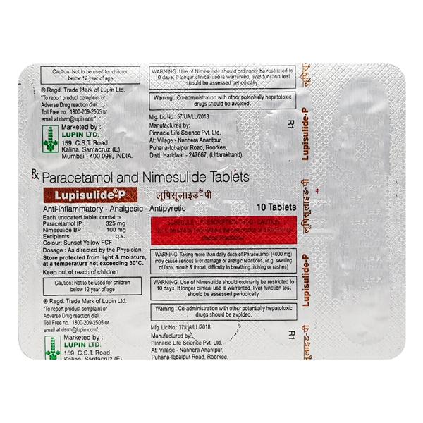 Buy Lupisulide P Tablet 10'S Online at Upto 25% OFF | Netmeds