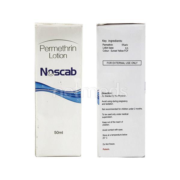 Noscab Lotion 50ml Price, Uses, Side effects, Substitutes | Netmeds