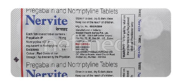 Buy Nervite Tablet 10'S Online at Upto 25% OFF | Netmeds