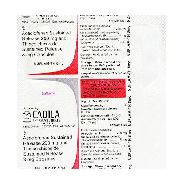 Buy Nuflam TH Capsule 5'S Online at Upto 25% OFF | Netmeds