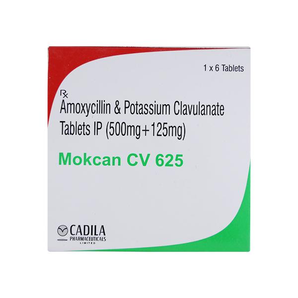 Buy Mokcan CV 625mg Tablet 6'S Online at Upto 25% OFF | Netmeds