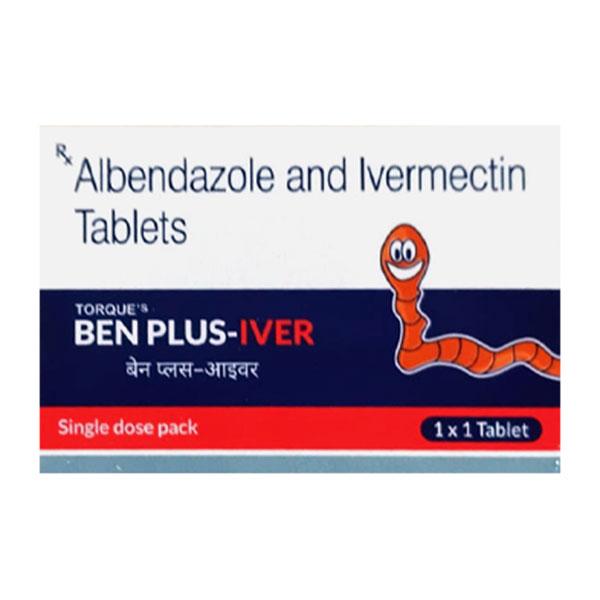 Buy BEN PLUS IVER Tablet 1's Online | Netmeds