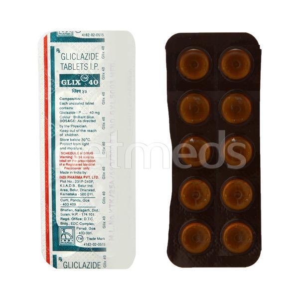 Glix 40mg Tablet 10'S : Price, Uses, Side Effects | Netmeds