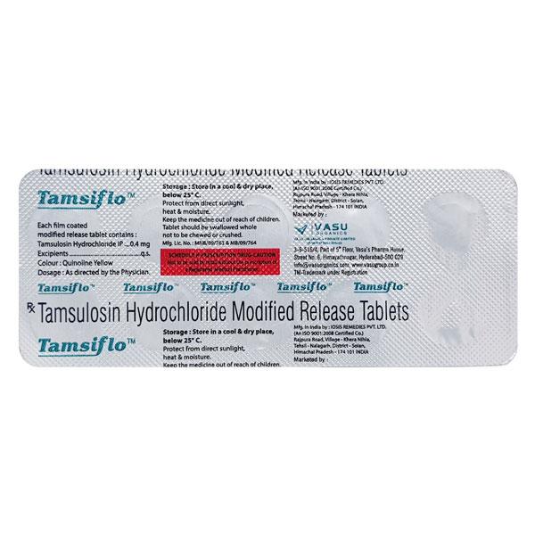 TAMSIFLO 0.4 Tablet 10's Price, Uses, Side effects, Substitutes | Netmeds