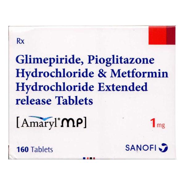 AMARYL MP 1mg Tablet 20's : Price, Uses, Side Effects | Netmeds