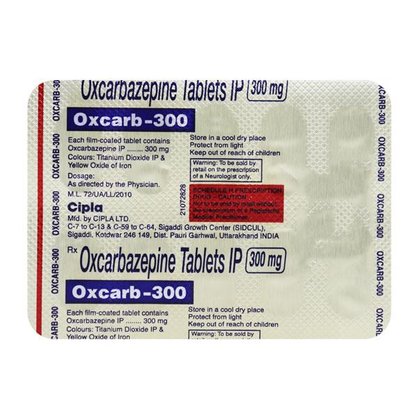 Oxcarb 300mg Tablet 10'S : Uses, Side Effects, Price | Netmeds