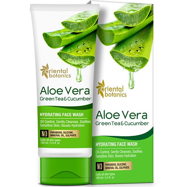 Buy Oriental Botanics Aloe Vera, Green Tea & Cucumber Hydrating Face ...