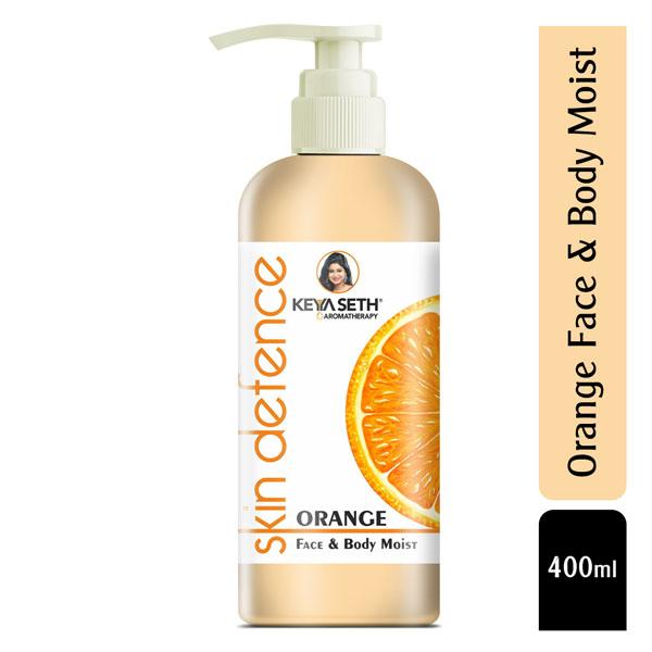 Buy Keya Seth Aromatherapy Skin Defence Orange Face & Body Moist 400 ml ...