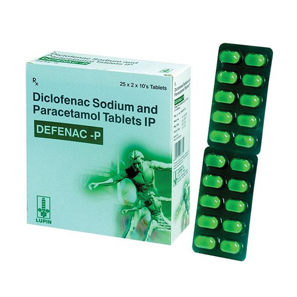 Buy DEFENAC P GREEN Tablet 10's Online at Upto 25% OFF | Netmeds
