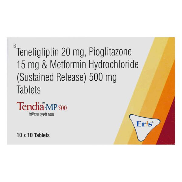 Buy TENDIA MP 500 Tablet 10's Online at Upto 25% OFF | Netmeds