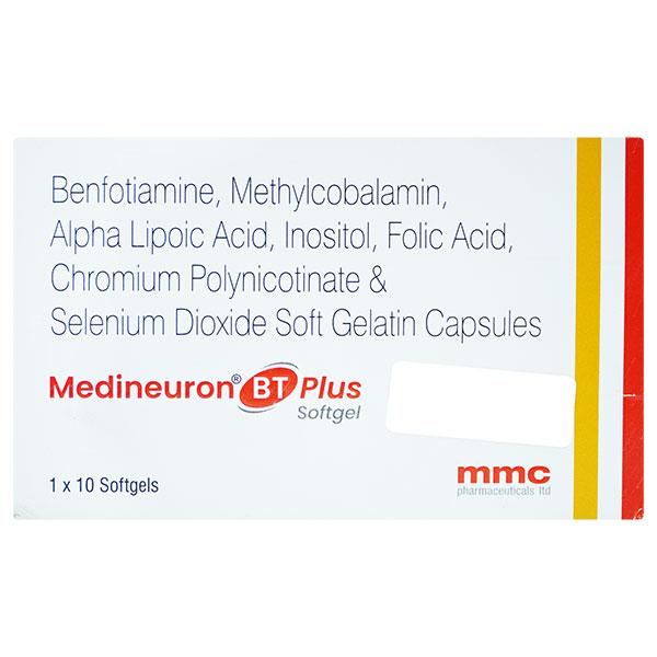 MEDINEURON BT PLUS Capsule 10's Price, Uses, Side effects, Substitutes ...