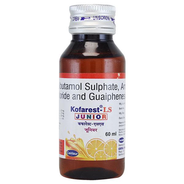 Buy KOFAREST LS JUNIOR Syrup 60ml Online at Upto 25% OFF | Netmeds