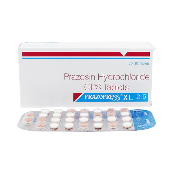 Prazopress XL 2.5mg Tablet 30'S Price, Uses, Side effects, Substitutes ...