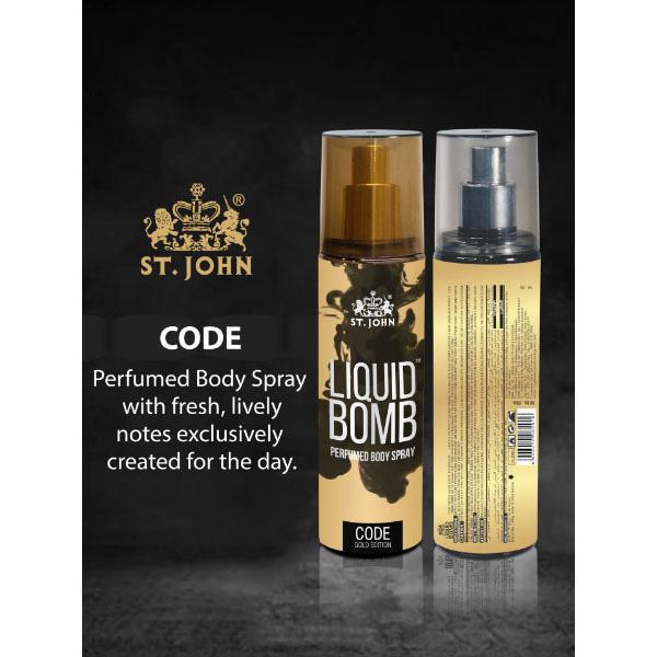 Buy St. John Liquid Bomb Code Gold Edition Body Spray 150 ml + Liquid ...