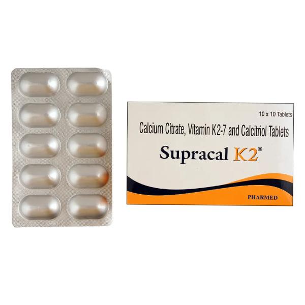 Supracal K2 Tablet 10'S : Price, Uses, Side Effects | Netmeds