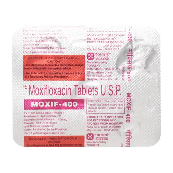 Moxif 400mg Tablet 5'S Price, Uses, Side effects, Substitutes | Netmeds