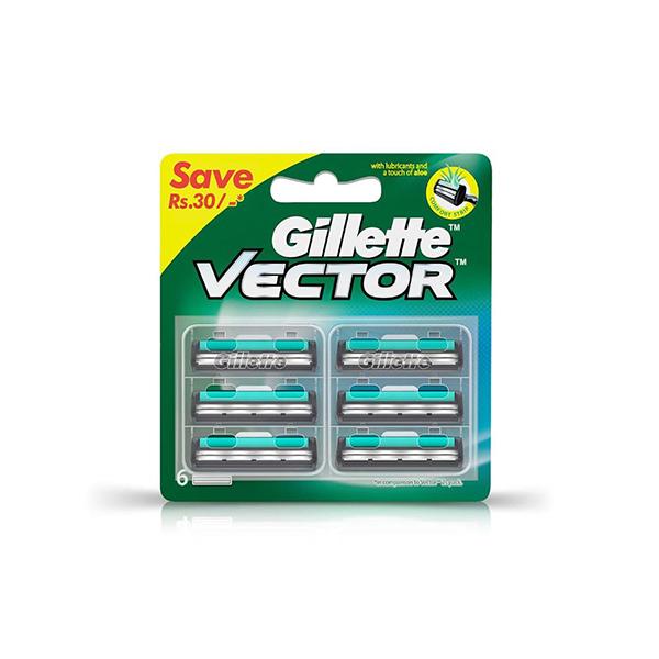 Buy Gillette Vector Plus Cartridge - 6's Online at Discounted Price ...