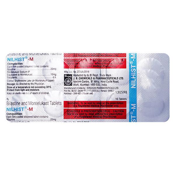 Buy NILHIST M Tablet 10's Online at Upto 25% OFF | Netmeds