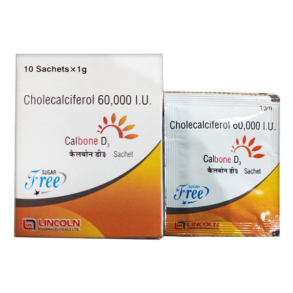 Buy Calbone D3 60000IU Powder 1gm Online at Upto 25% OFF | Netmeds