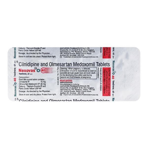 Nexovas O 40mg Tablet 10'S : Price, Uses, Side Effects | Netmeds