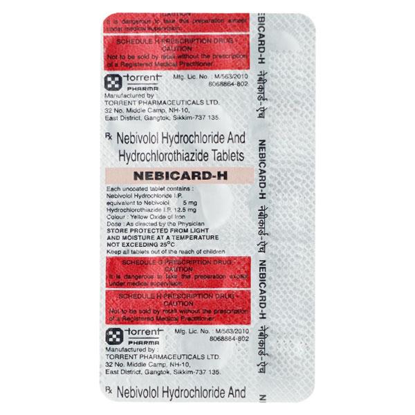Nebicard H Tablet 15'S : Price, Uses, Side Effects | Netmeds