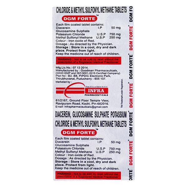 DGM FORTE Tablet 10's Price, Uses, Side effects, Substitutes | Netmeds