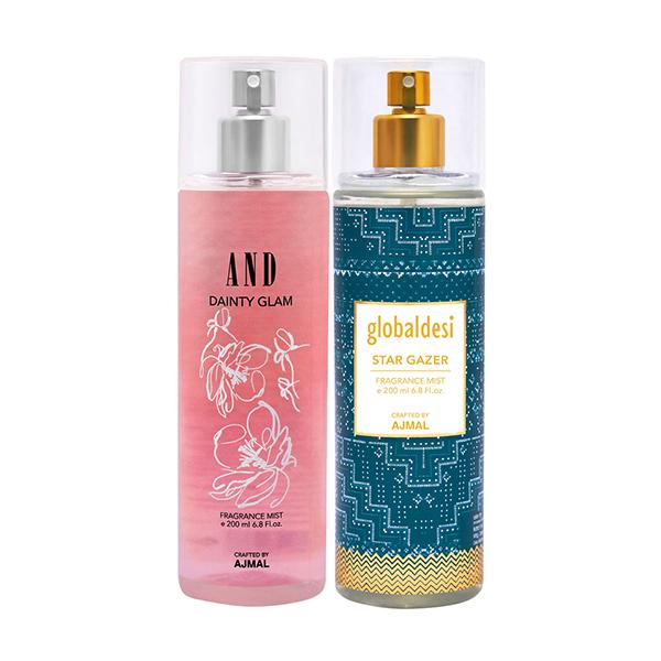 Buy AND Dainty Glam Body Mist & Global Desi Star Gazer Body Mist 400 ml ...