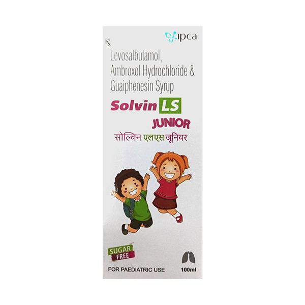Buy SOLVIN LS JUNIOR SUGAR FREE Syrup 100ml Online at Upto 25% OFF | Netmeds