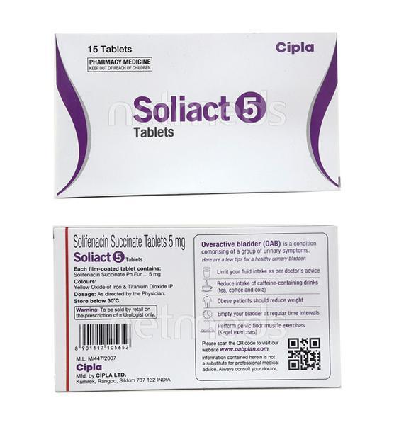 Buy Soliact 5mg Tablet 15'S Online at Upto 25% OFF | Netmeds