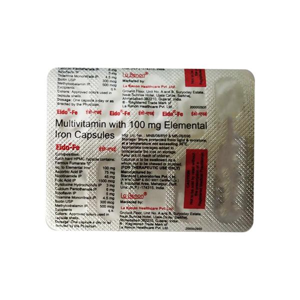 Eido FE Capsule 10'S : Uses, Side Effects, Price | Netmeds