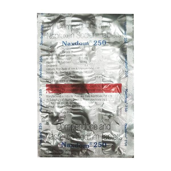 Naxdom 250 Tablet 15's: Uses, Side Effects, Precautions | Netmeds