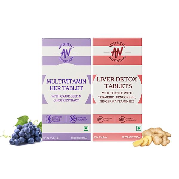 Aesthetic Nutrition Liver Detox Multivitamin Him Tablets 2's
