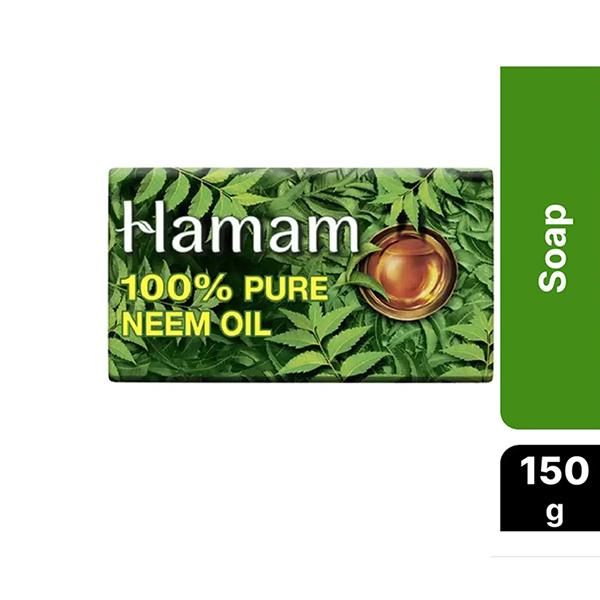 Buy Hamam 100% Pure Neem Oil Soap 150 gm Online at Best Price - Soaps