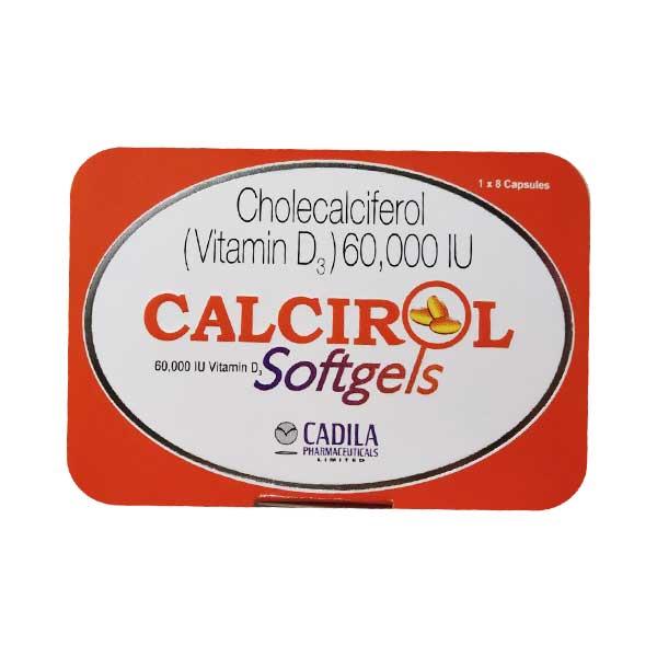 Calcirol 60000IU Softgel 8'S Price, Uses, Side effects, Substitutes ...