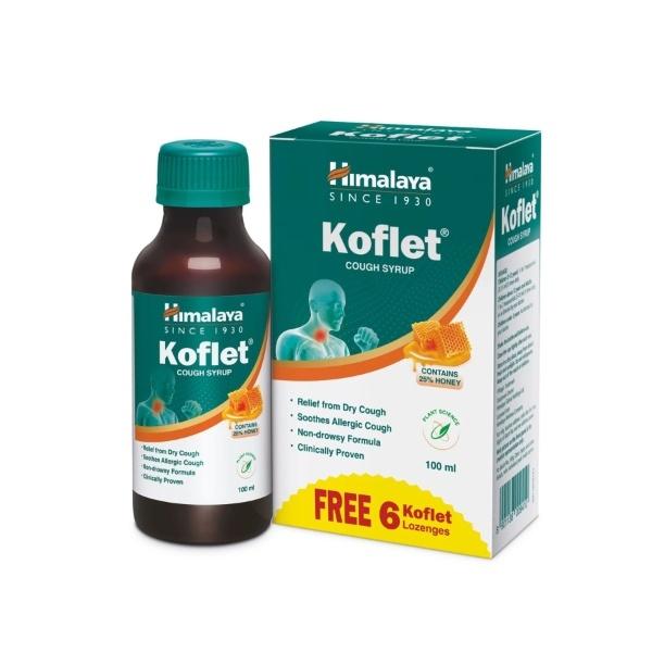 Himalaya Koflet Cough Syrup (Free 6 Koflet Lozenges) 100 ml