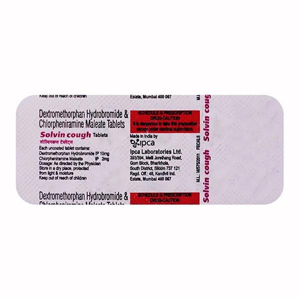 Cough Tablet: Buy Solvin Cough Tablet Online at 25% OFF