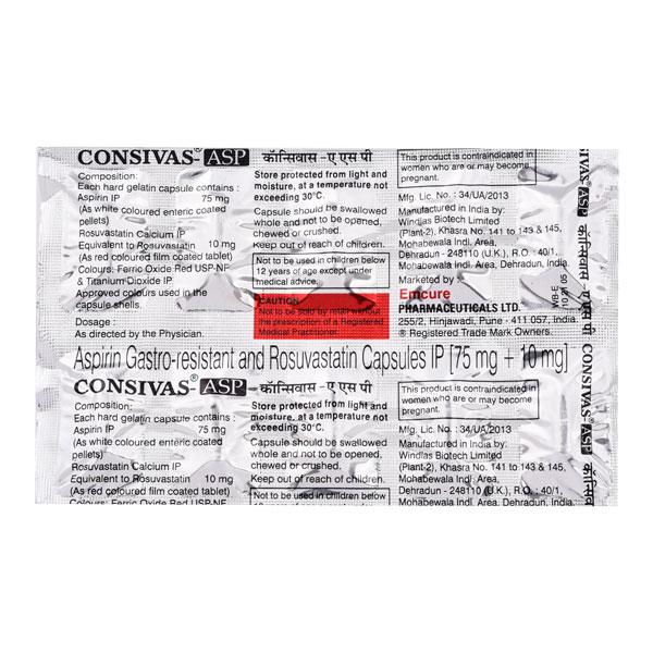 Buy Consivas Asp Capsule 10'S Online at Upto 25% OFF | Netmeds