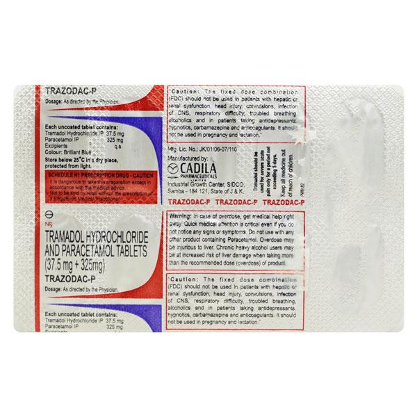 Trazodac P Tablet 10'S - Price, Uses, Side Effects, and Substitutes ...