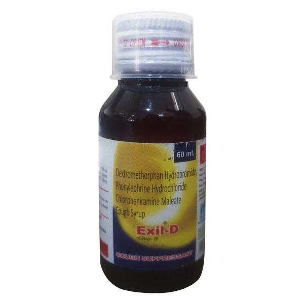 EXIL D Cough Syrup 60ml Price, Uses, Side effects, Substitutes | Netmeds