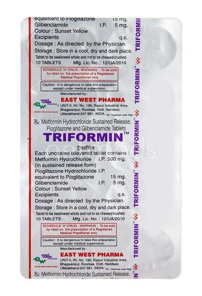 Triformin Tablet 10'S : Price, Uses, Side Effects | Netmeds
