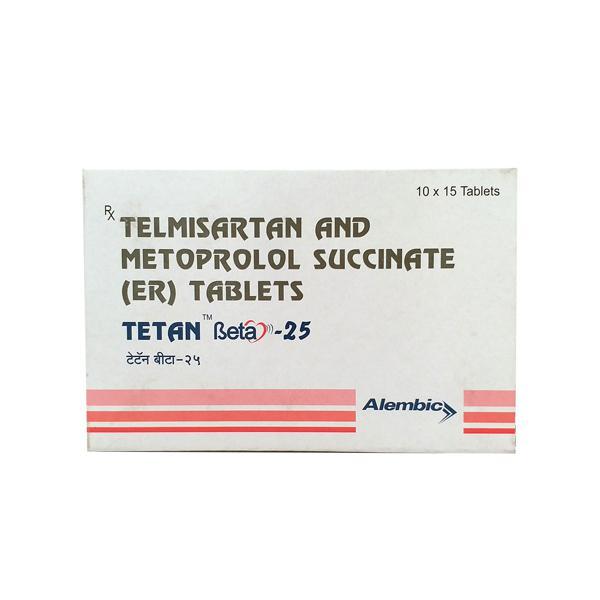 Tetan Beta 25mg Tablet 15'S : Price, Uses, Side Effects | Netmeds