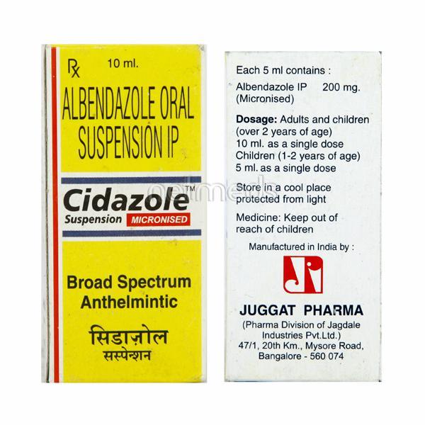 Cidazole Suspension 10ml Price, Uses, Side effects, Substitutes | Netmeds