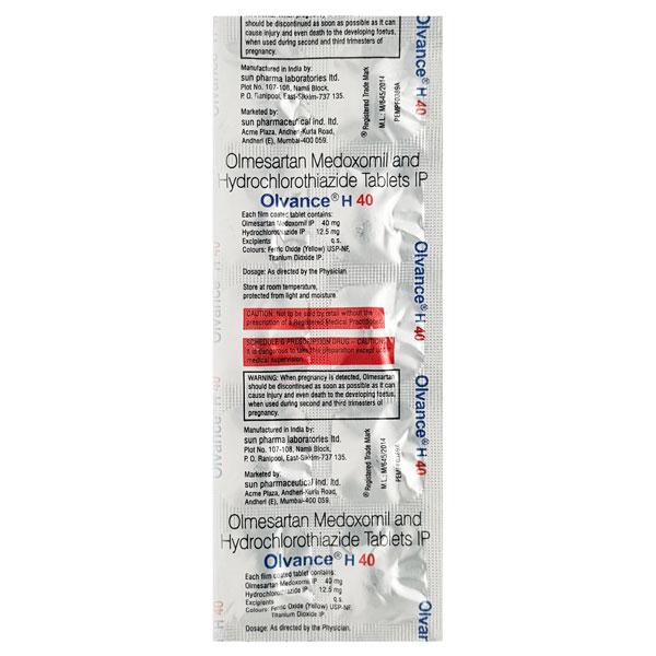 Olvance H 40mg Tablet 10'S : Price, Uses, Side Effects | Netmeds