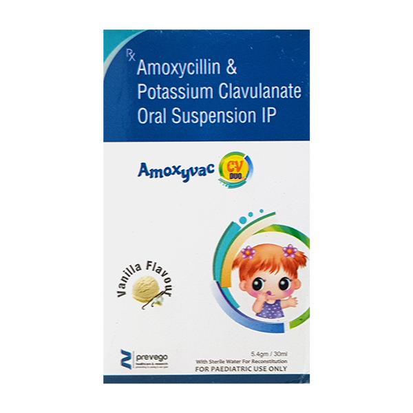 AMOXYVAC CV DUO Oral Suspension 30ml : Uses, Side Effects, Price | Netmeds