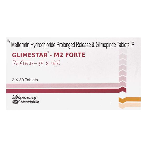 Glimestar M2 Forte Tablet 30'S : Price, Uses, Side Effects | Netmeds