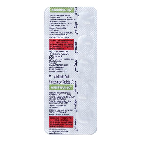 Amifru 5/40mg Tablet 10'S : Uses, Side Effects, Price | Netmeds