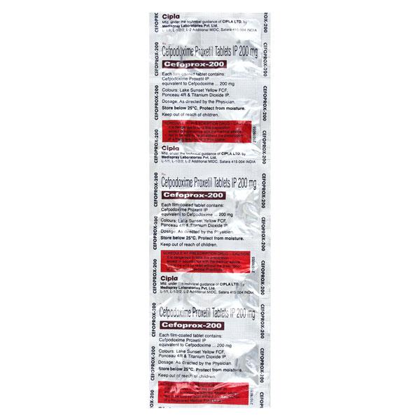 Cefoprox 200mg Tablet 10'S : Price, Uses, Side Effects | Netmeds