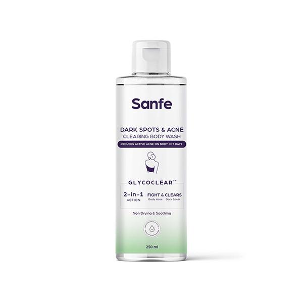Buy Sanfe Dark Spots and Acne Clearing Body Wash Prevents Body Acne ...