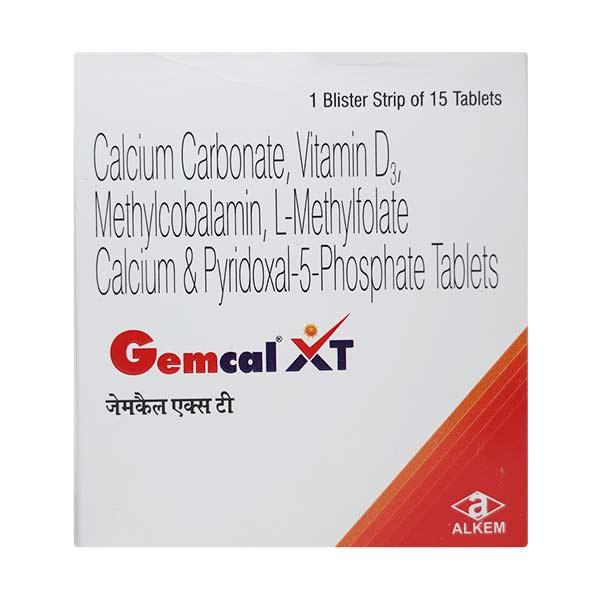 Buy GEMCAL XT Tablet 15's Online at Upto 20% OFF | Netmeds